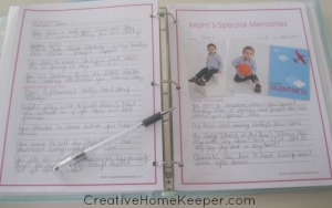 Mom's Special Memories {a keepsake printable} - Creative Home Keeper