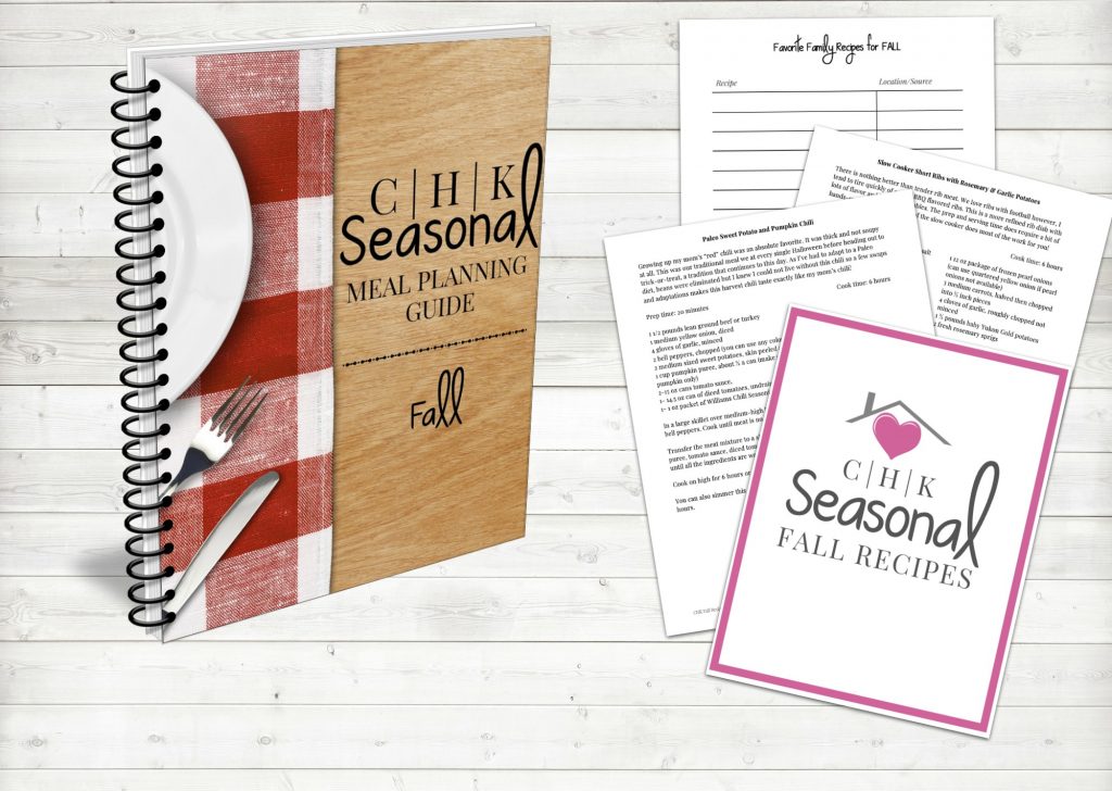 Fall Seasonal Meal Plan - Creative Home Keeper